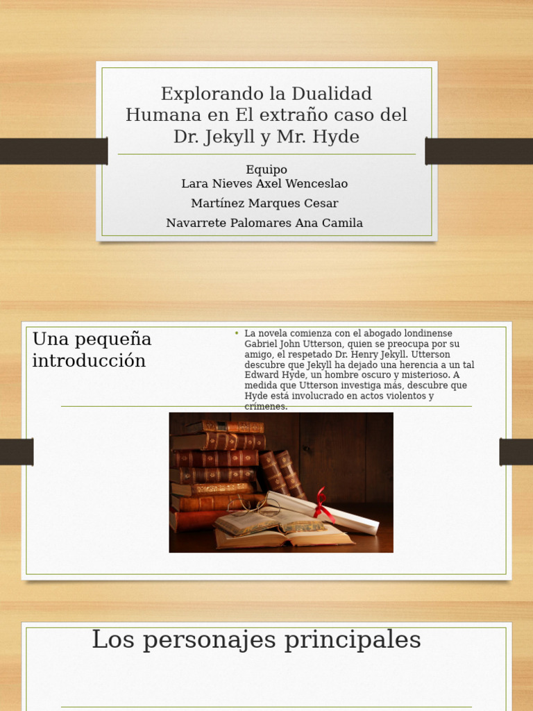 Explorando La Dualidad Humana en El Extraño Caso | PDF | Extraño caso ...