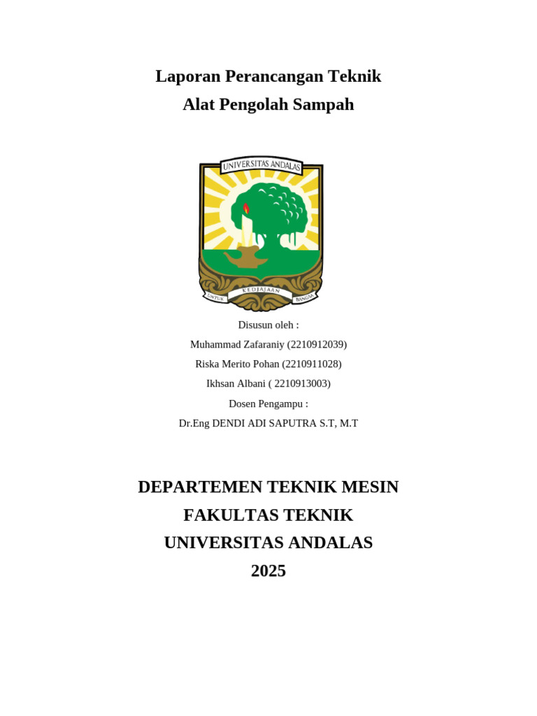 Laporan Pertek | PDF