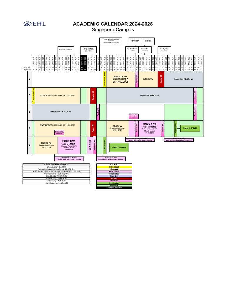 Singapore Polytechnic Academic Calendar 2025 | PDF | Public Holiday ...