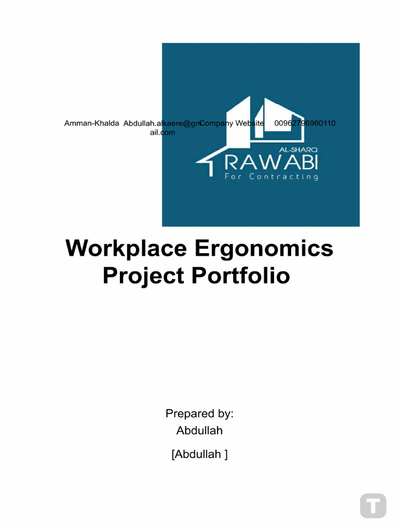 Free Workplace Ergonomics Project Portfolio Template | PDF
