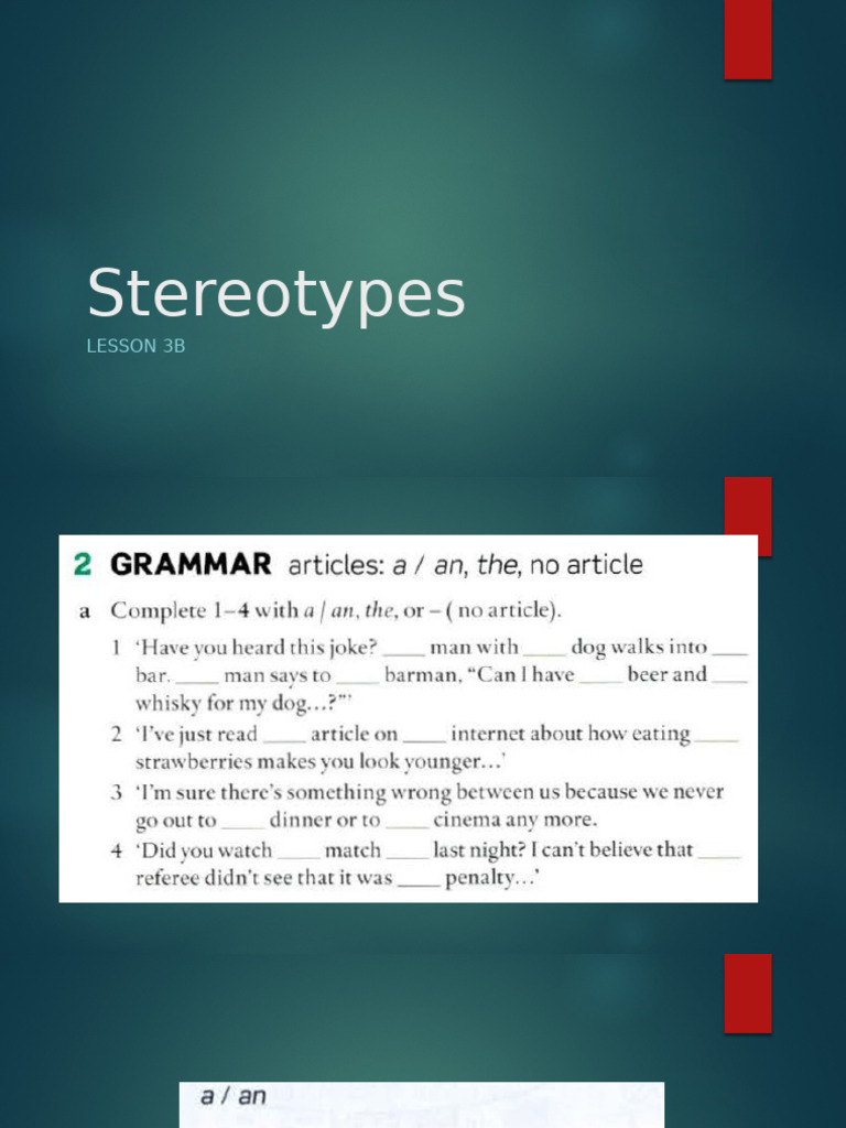 Stereotypes | PDF
