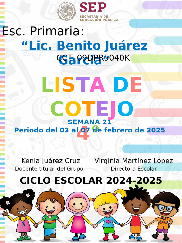 4° Sem21 Lista de Cotejo Darukel | PDF