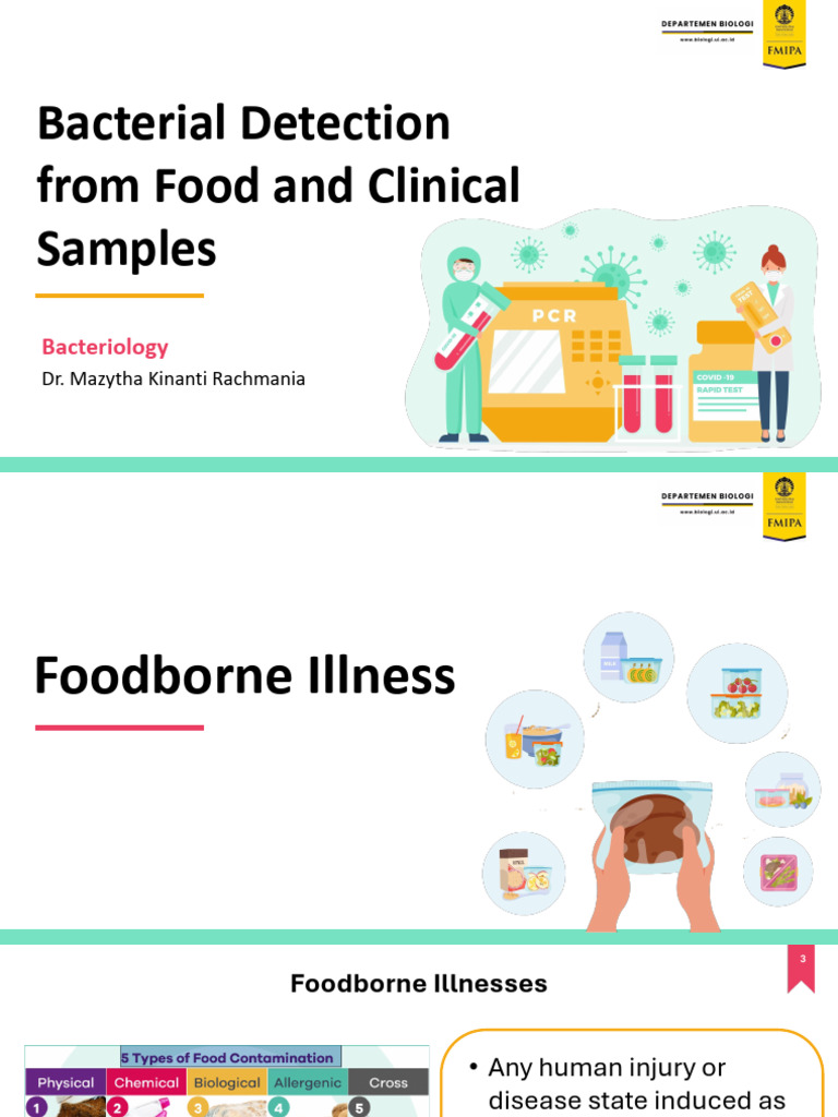 Bacterial Detection in Food & Clinical Samples | PDF | Infection ...
