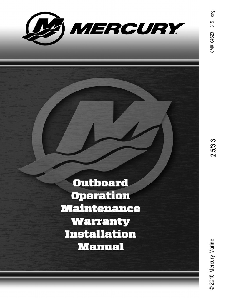 Mercury Marine Outboard Manual Guide | PDF | Implied Warranty