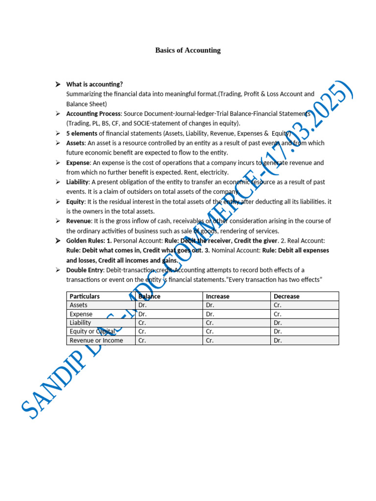 Understanding Basic Accounting Principles | PDF