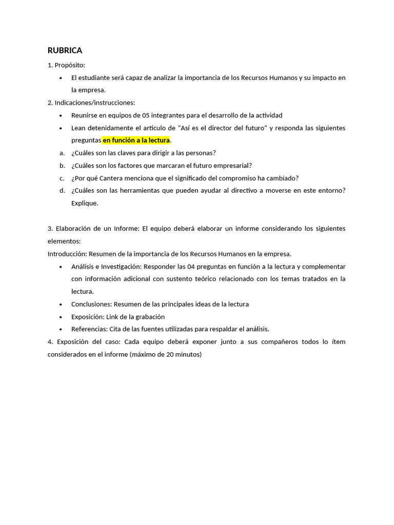 Pa1 - GTH | PDF | Gestión de recursos humanos | Liderazgo