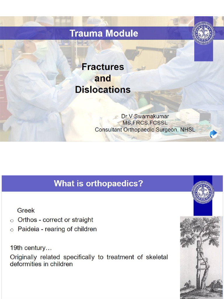 1fractures and Dislocations | PDF