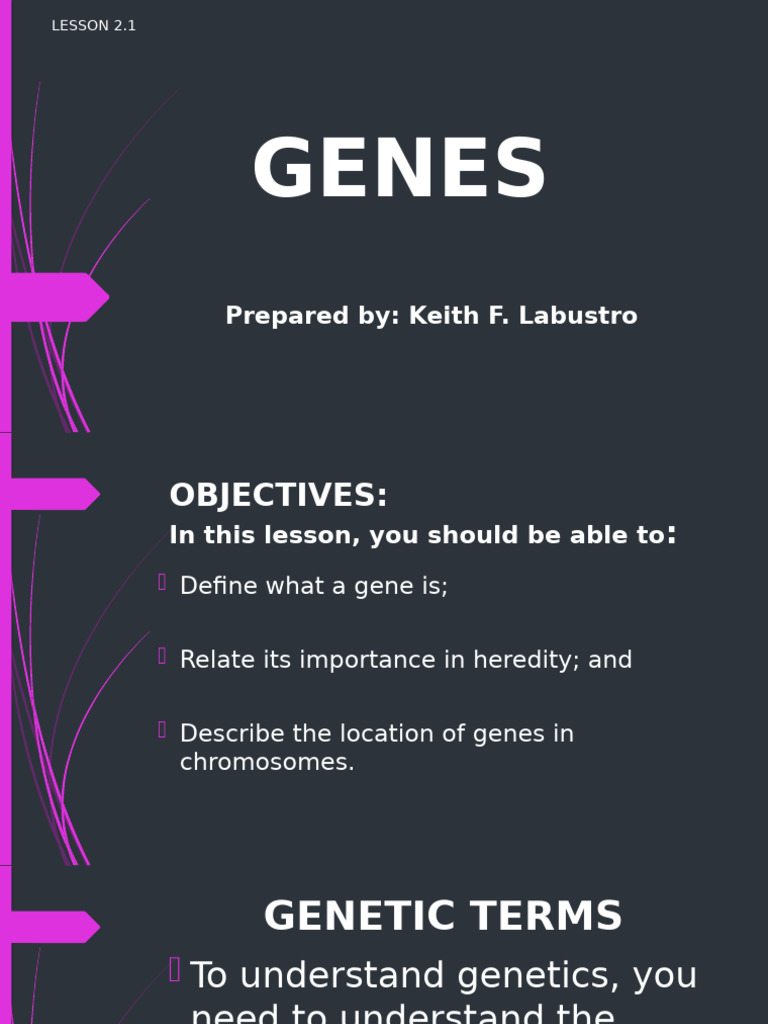 Science 9 Lesson 2.1 | PDF | Gene | Dna