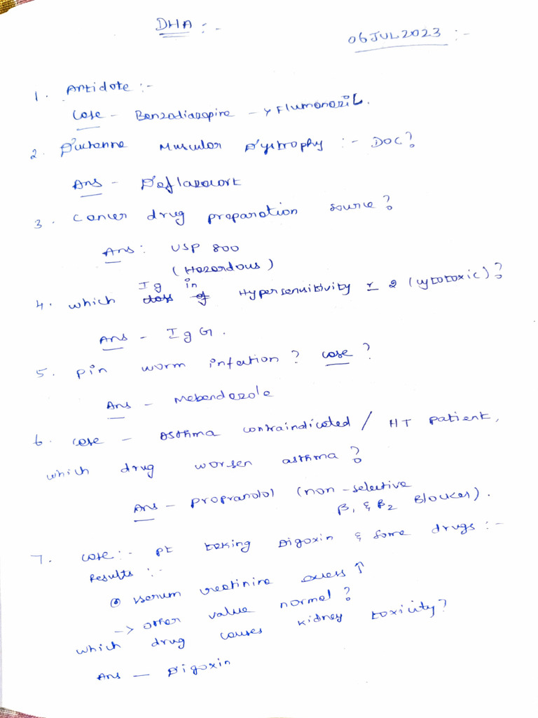 Drug Interaction Analysis for Patients | PDF