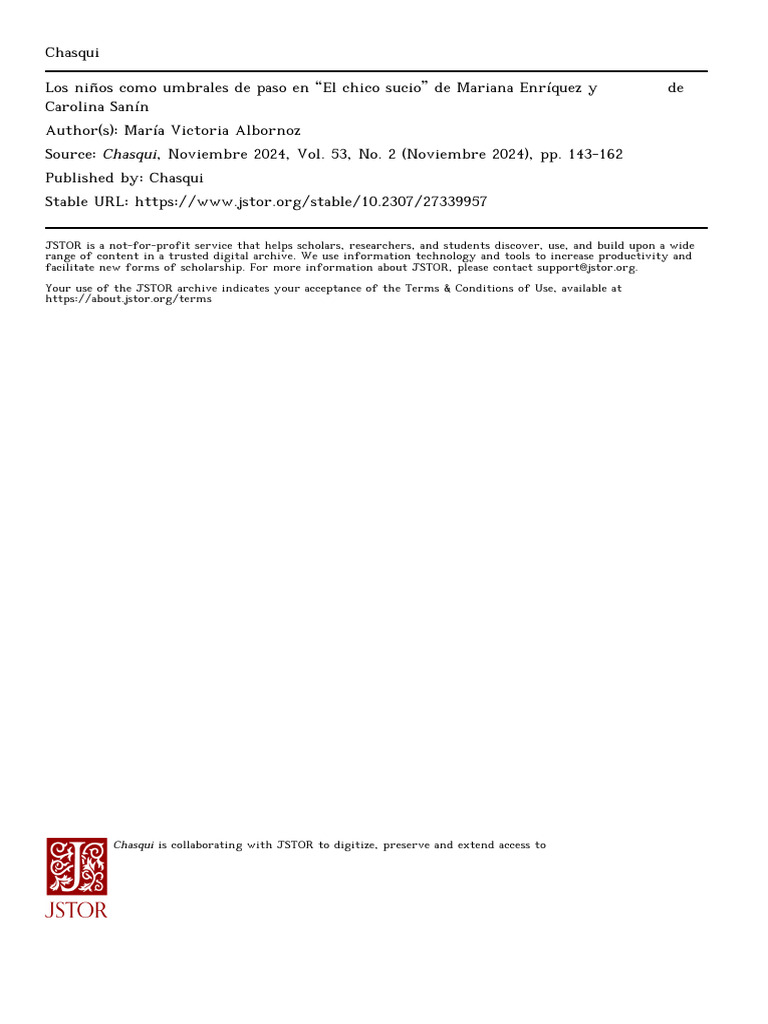 Albornoz Losnioscomo 2024 | PDF | Ficción de terror