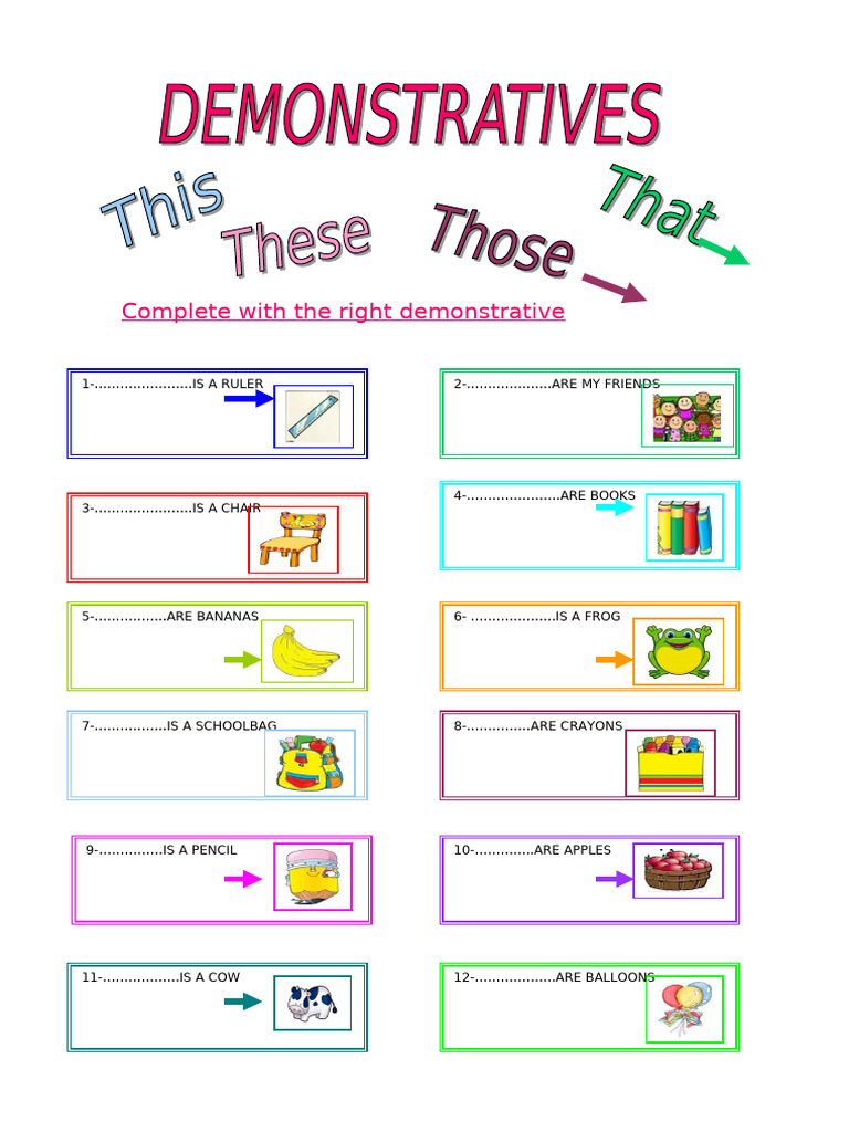 Demonstratives 1114 | PDF