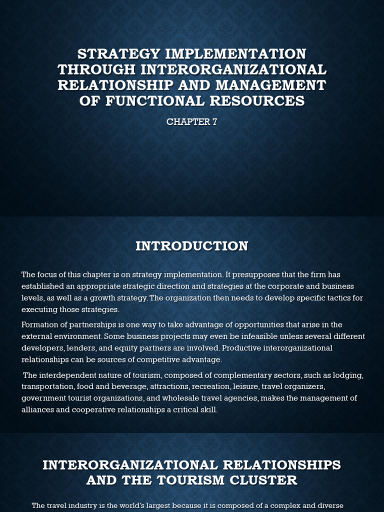 Chapter 7 Strategic Management Pdf Marketing Supply Chain