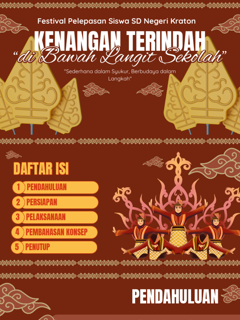 Proposal Pelepasan Siswa Kelas 6 PDF | PDF