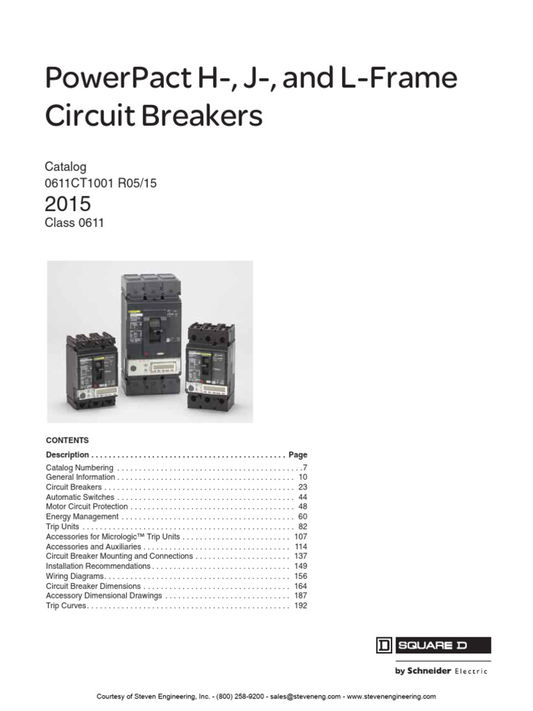 45 Powerpact H J L Frame Circuit Breakers | PDF | Switch | Alternating ...