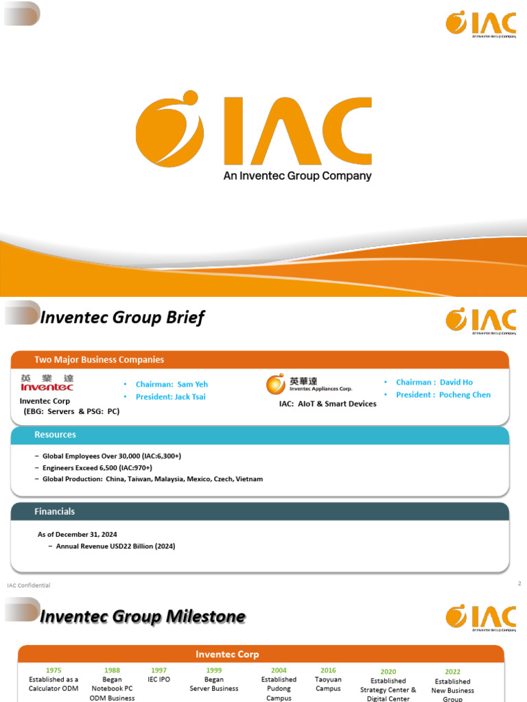 IAC Company Profile - 2025MAR | PDF | Laptop | Graphics Processing Unit