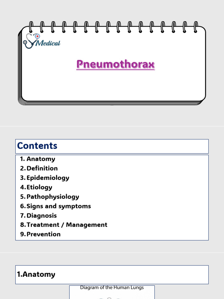 Pneumothorax | PDF