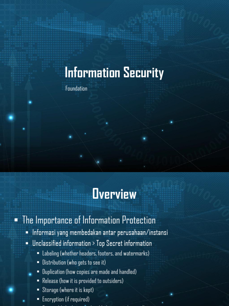 Materi Dasar IT Security | PDF | Information Security | Authentication