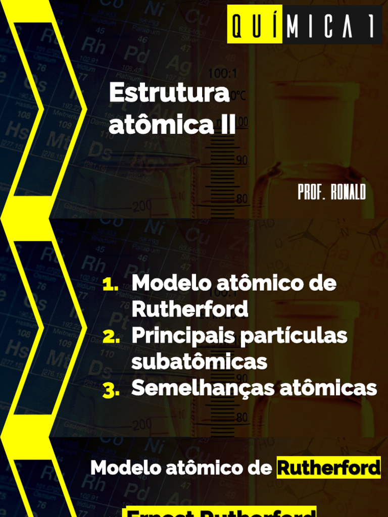 Modelo Atômico de Rutherford e Partículas | PDF | Próton | Nêutron