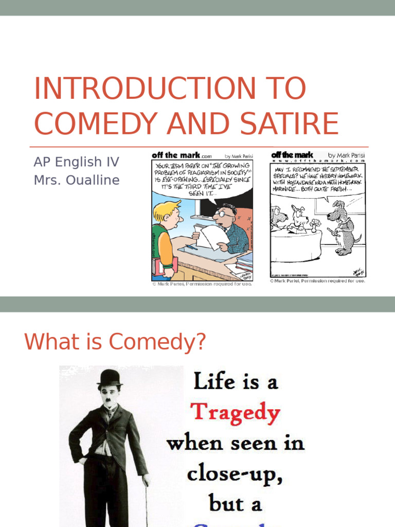 Introduction To Comedy | PDF | Satire | Comedy