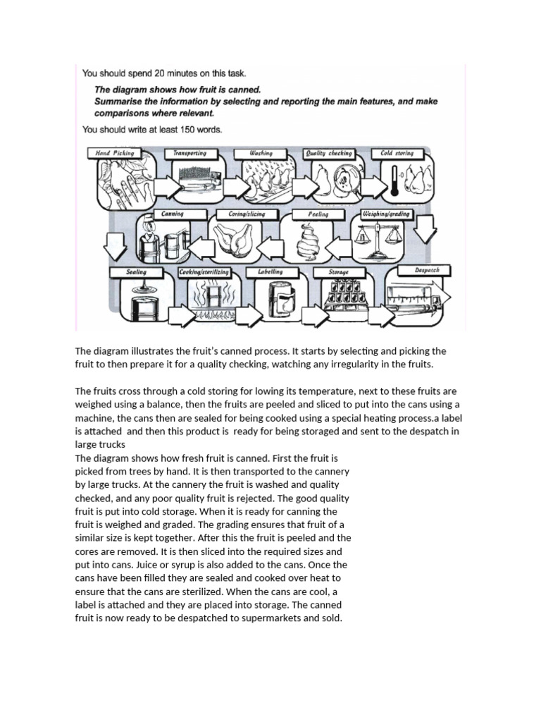 Canning Process of Fresh Fruit Explained | PDF