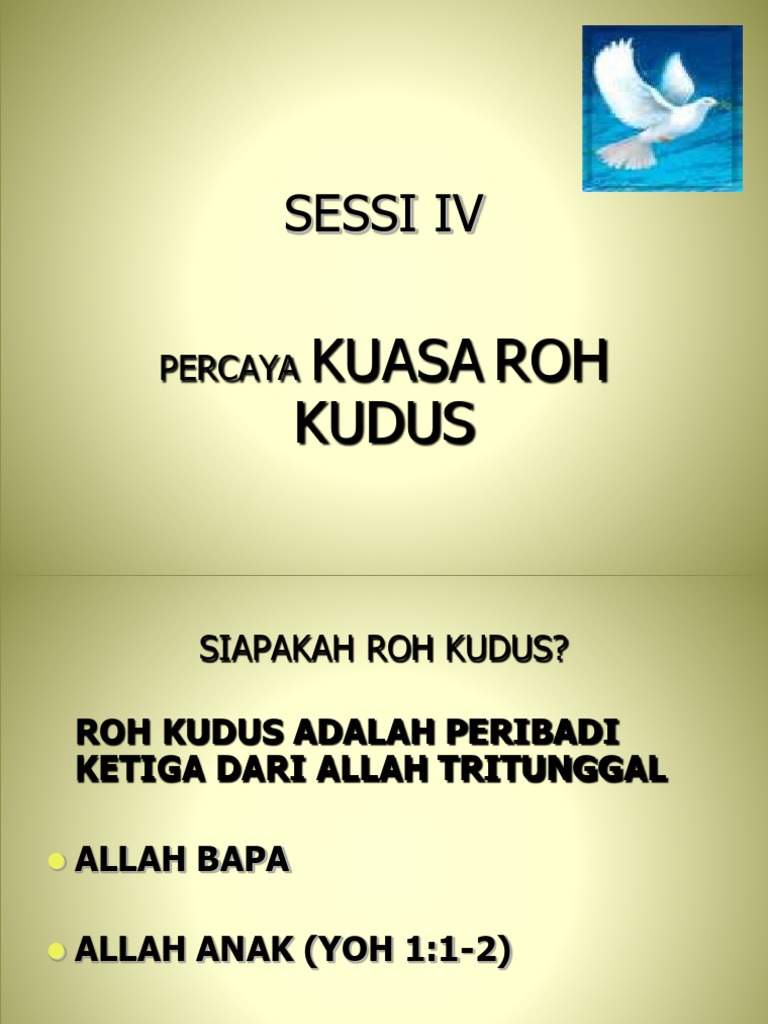 Sesi IV Baptisan Roh Kudus (1) | PDF
