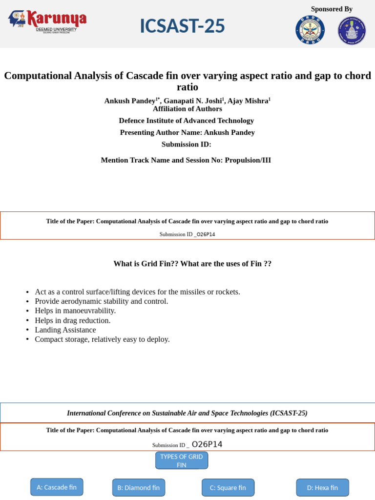 Conference Paper Presentation - Ankush | PDF | Aerodynamics | Turbulence