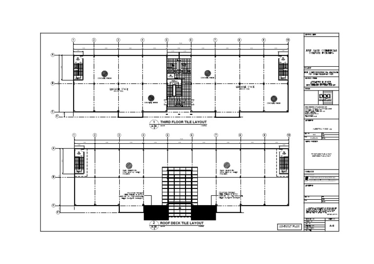 OCC - 3F & RD Floor Tile Layout | PDF | Floors | Structural Engineering