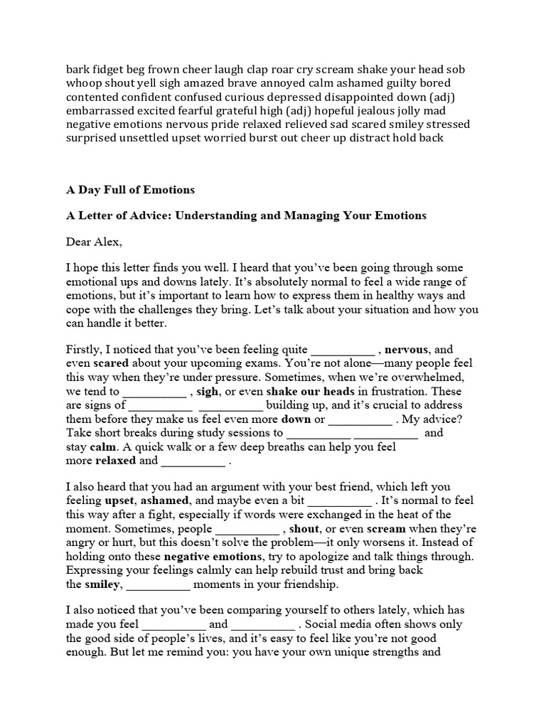 Vocab Quiz 1 | PDF | Emotions | Laughter