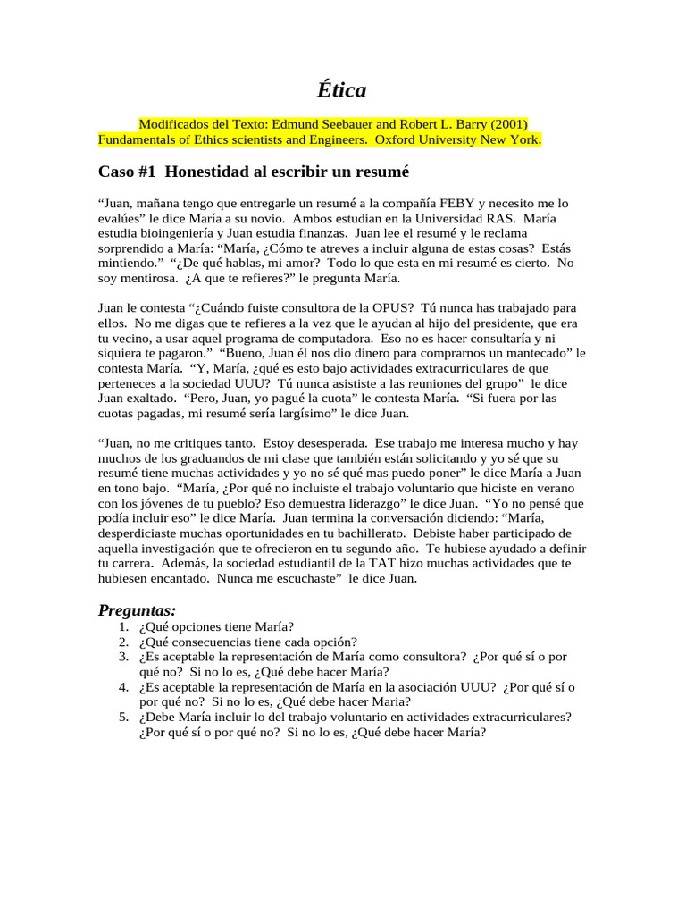 Problemas Eticos | PDF