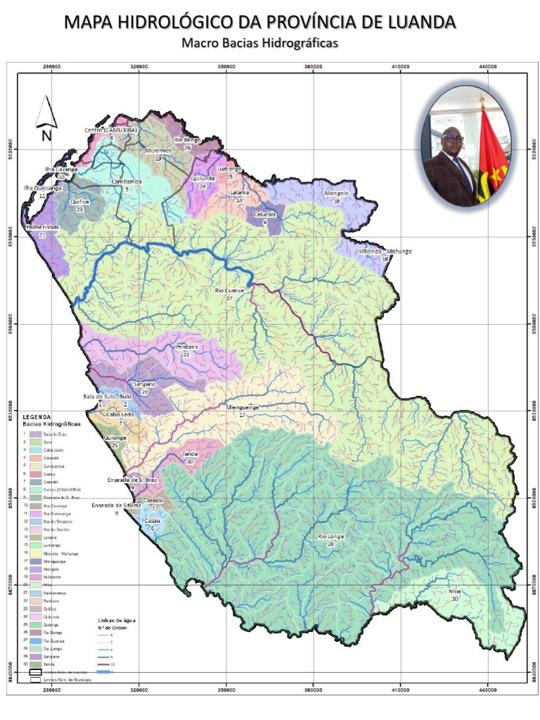 Mapa Hidrológico de Luanda VV | PDF