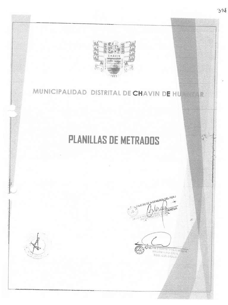 Planilla de Metrados | PDF