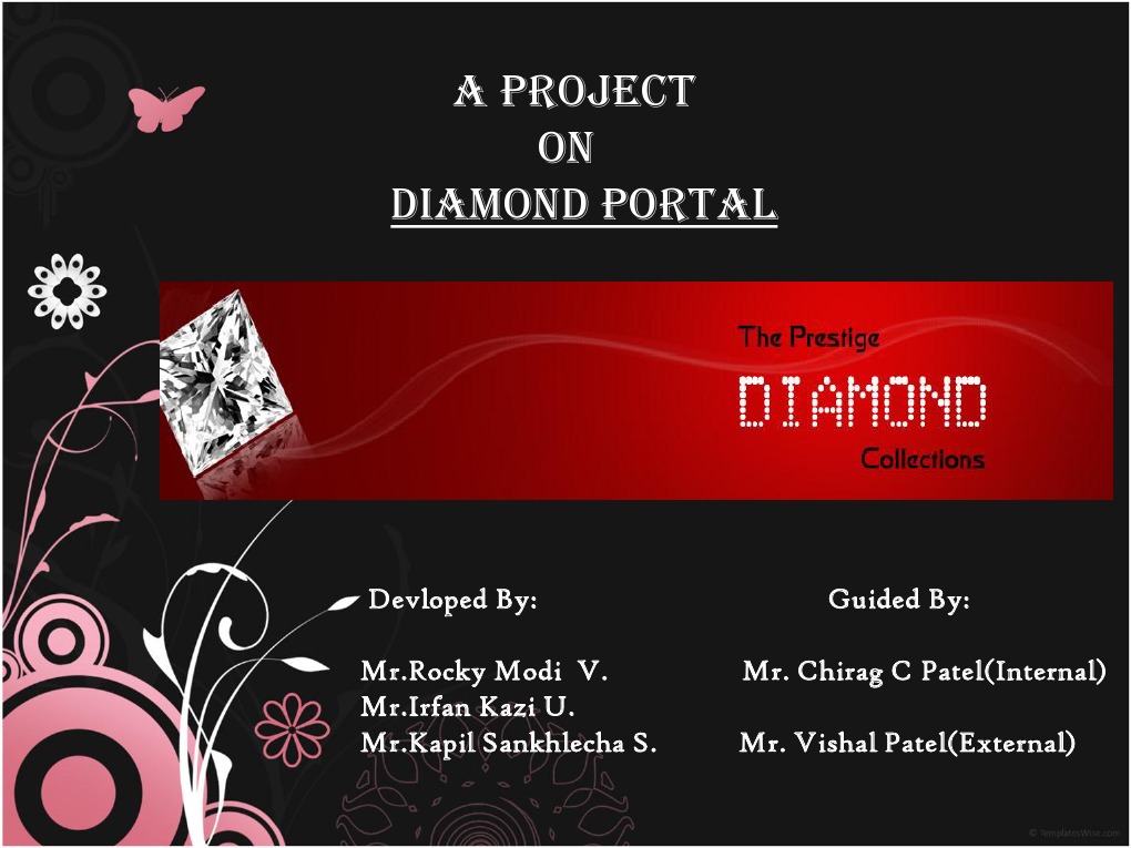 A Project ON Diamond Portal | PDF | Php | Databases