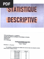 17 Exercices Avec Corrigés Statistique Descriptive S1 PDF | PDF ...