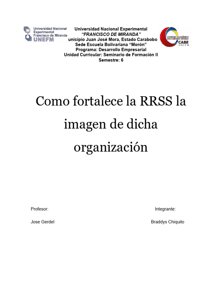 Impacto de la RSE en la Imagen Empresarial | PDF | Responsabilidad ...