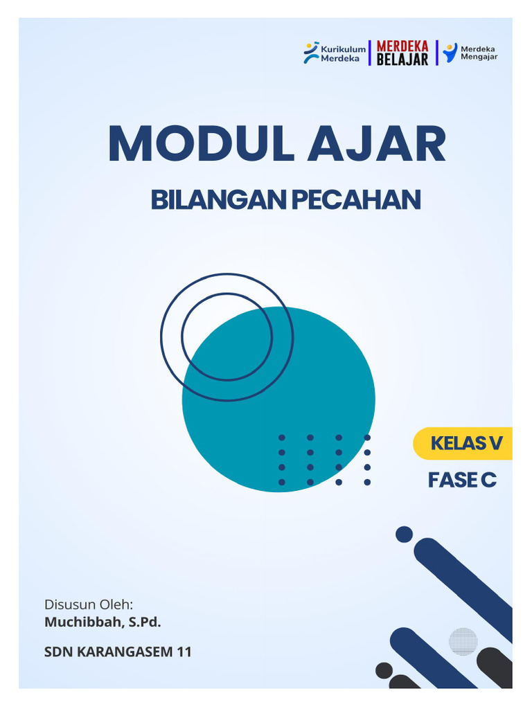 Muchibbah - Modul Ajar Bilangan Pecahan - SDN Karangasem 11 | PDF