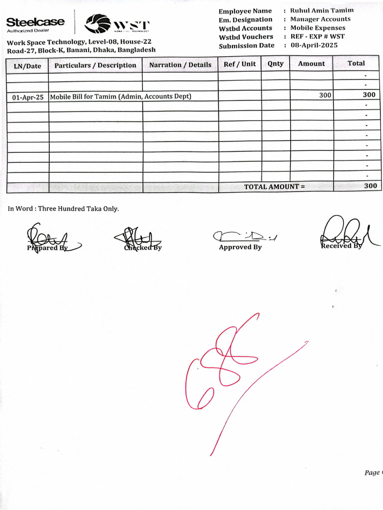 EXP#WST-688 at Mobile Expenses | PDF