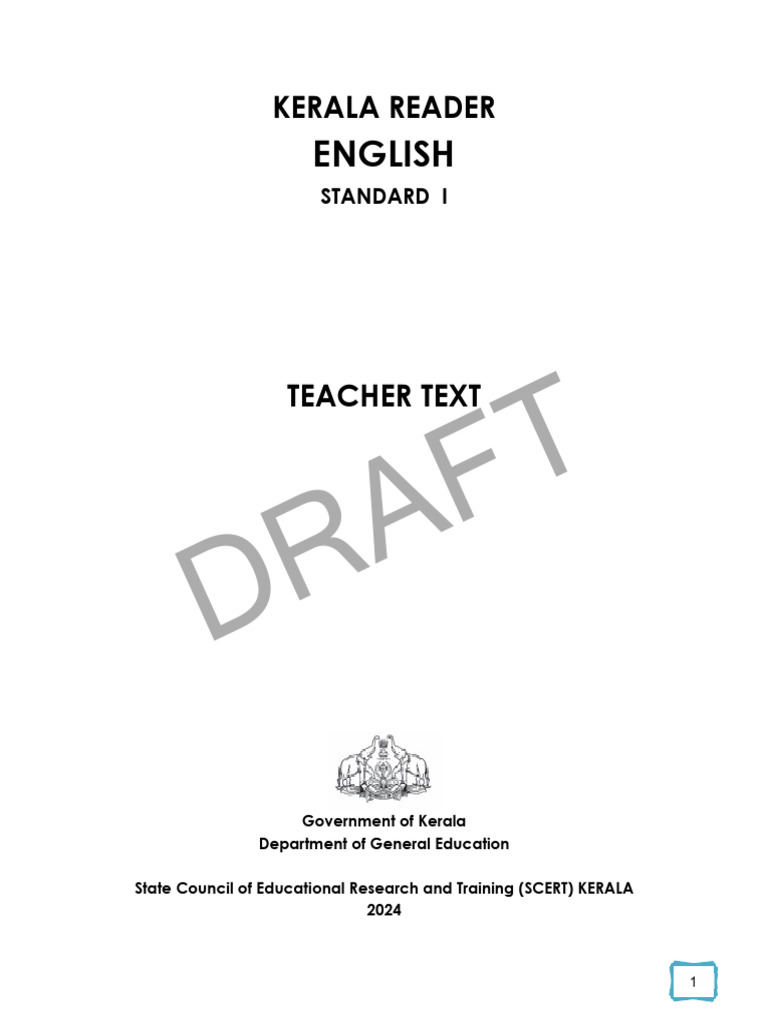 Std. 1 English TT | PDF | Communication | English Language