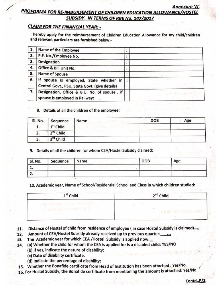 Cea, MR, LTC, Ta, Tta Forms | PDF