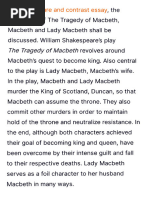Macbeth Compare and Contrast | PDF | Macbeth