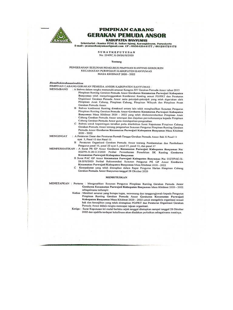 SK Ranting Gerduren | PDF