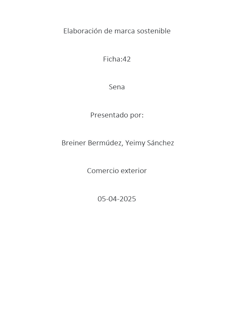 Marca Sostenible | PDF | Residuos | Sustentabilidad