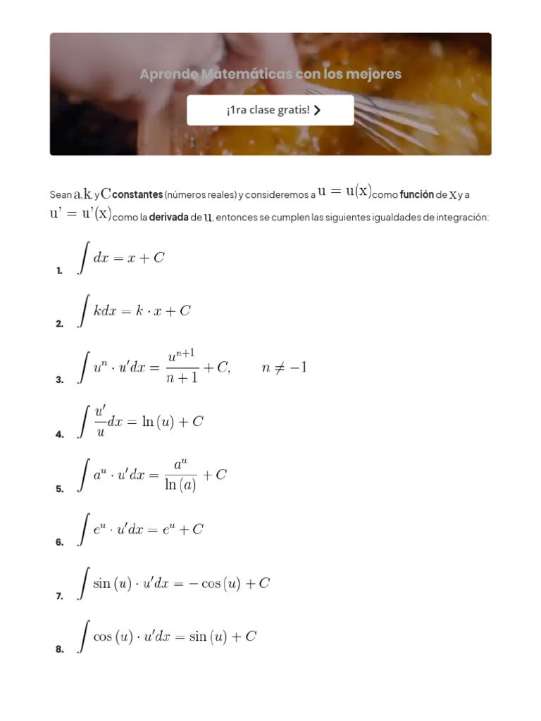 Integrales I | PDF | Integral | Funciones trigonométricas