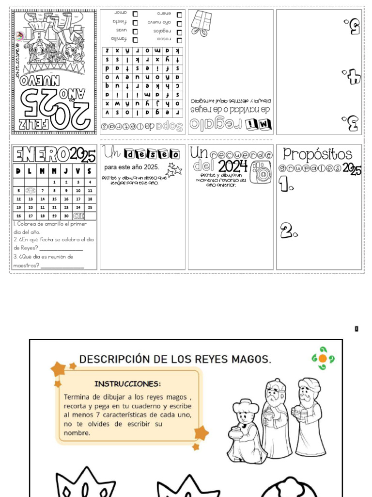 Actividades para el Año Nuevo 2025 | PDF