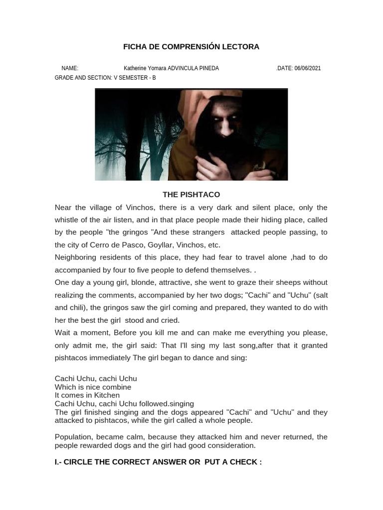 Understanding "The Pishtaco" Story | PDF