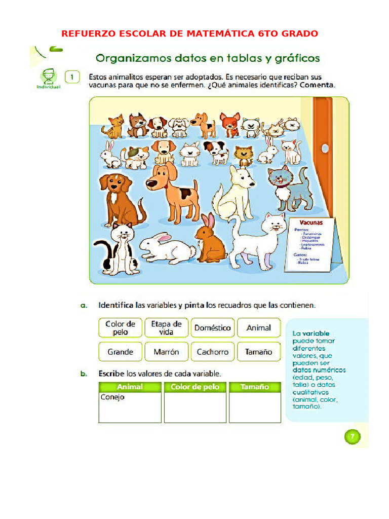 13 Junio - Refuerzo Matematica | PDF