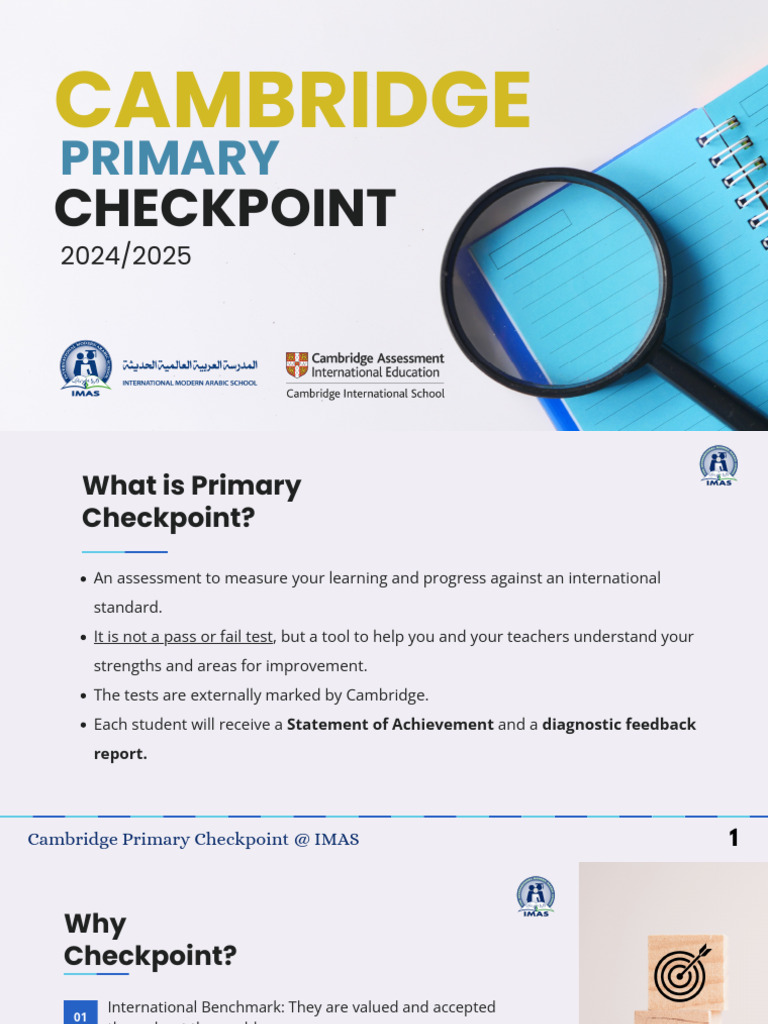 Cambridge Primary Checkpoint 2024/25 Guide | PDF | Reading ...