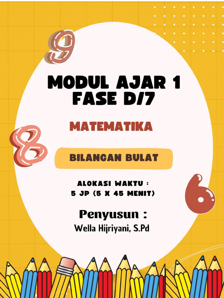 Modul Ajar Matematika - Bilangan Bulat - Fase D | PDF
