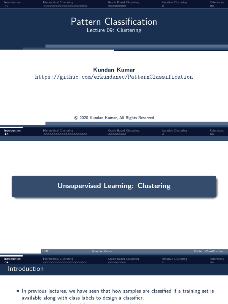 Lec09 Clustering | PDF | Cluster Analysis | Algorithms
