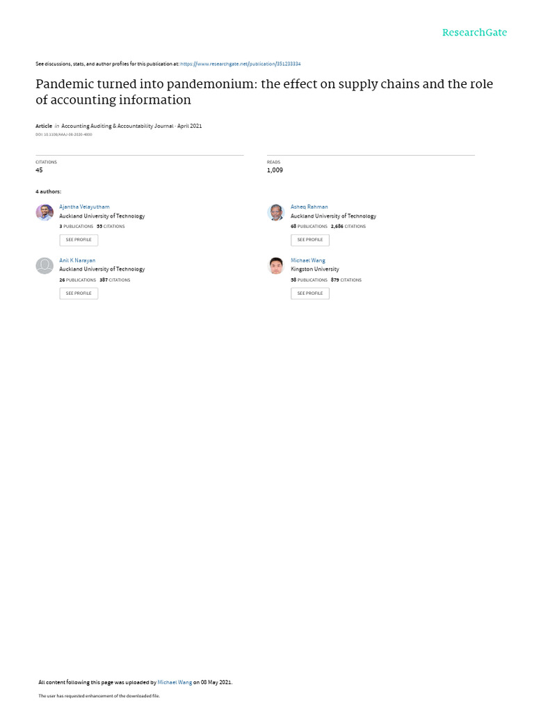 Pandemic Turned Into Pandemonium The Effect On Supply Chains and The ...