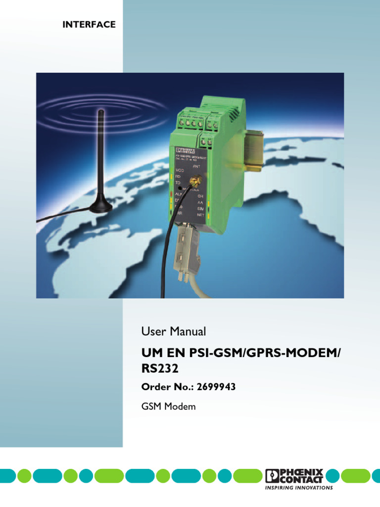 Um en Psi GSM Gprs Modem Rs232 102678 en 02 | PDF | Power Supply ...